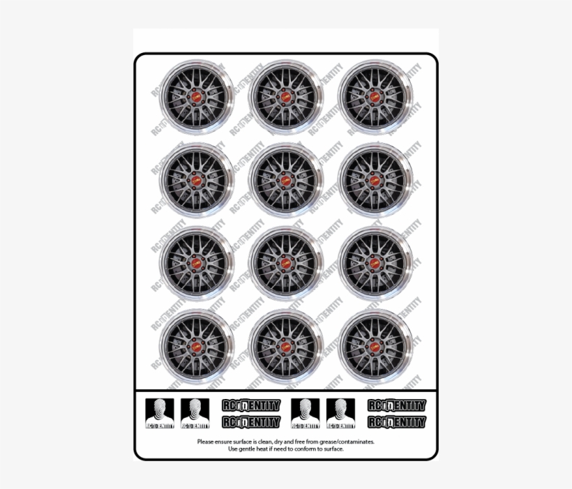 1/10 Touring Car Wheel Stickers Set - Circle - Free Transparent PNG ...