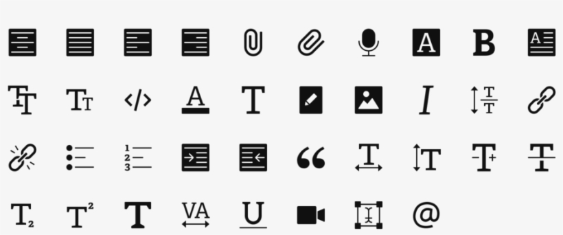 Text Editing Icons - Free Transparent PNG Download - PNGkey