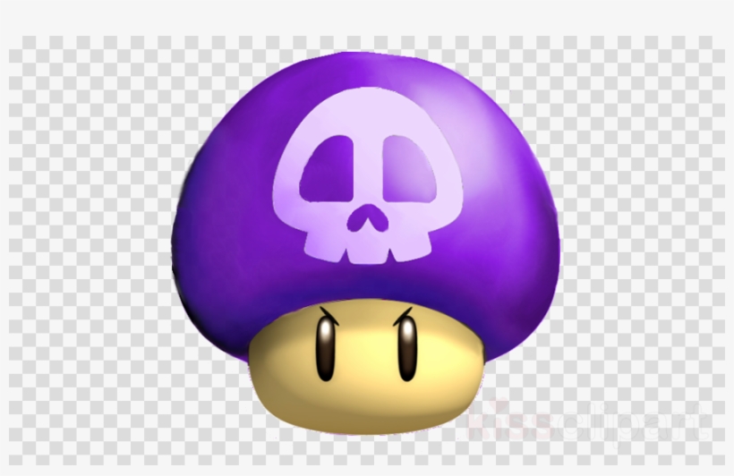 Super Mario Poison Mushroom Clipart Super Mario Bros - Free Transparent ...