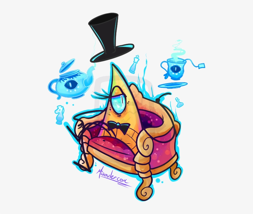“bill Cipher © Alex Hirsch Available As A Sticker, - Free Transparent ...