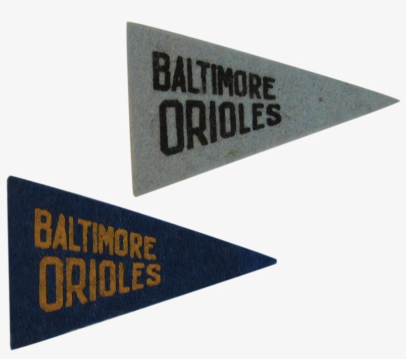2 1950s Mlb Mini Felt Pennants American Nut & Chocolate - Free ...