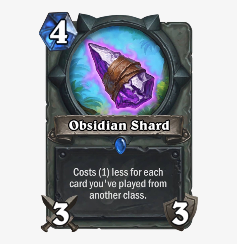 Obsidian Shard Card - Free Transparent PNG Download - PNGkey