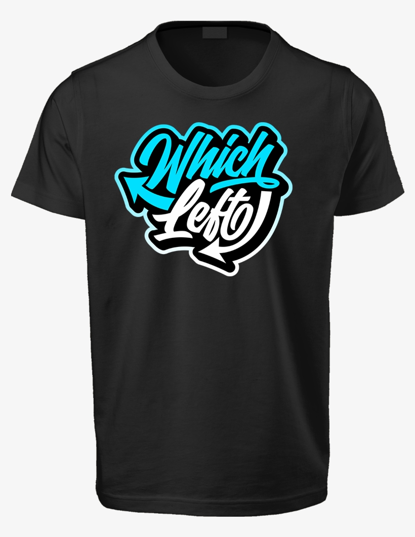Which Left Cursive Blue Logo T-shirt - Free Transparent PNG Download ...