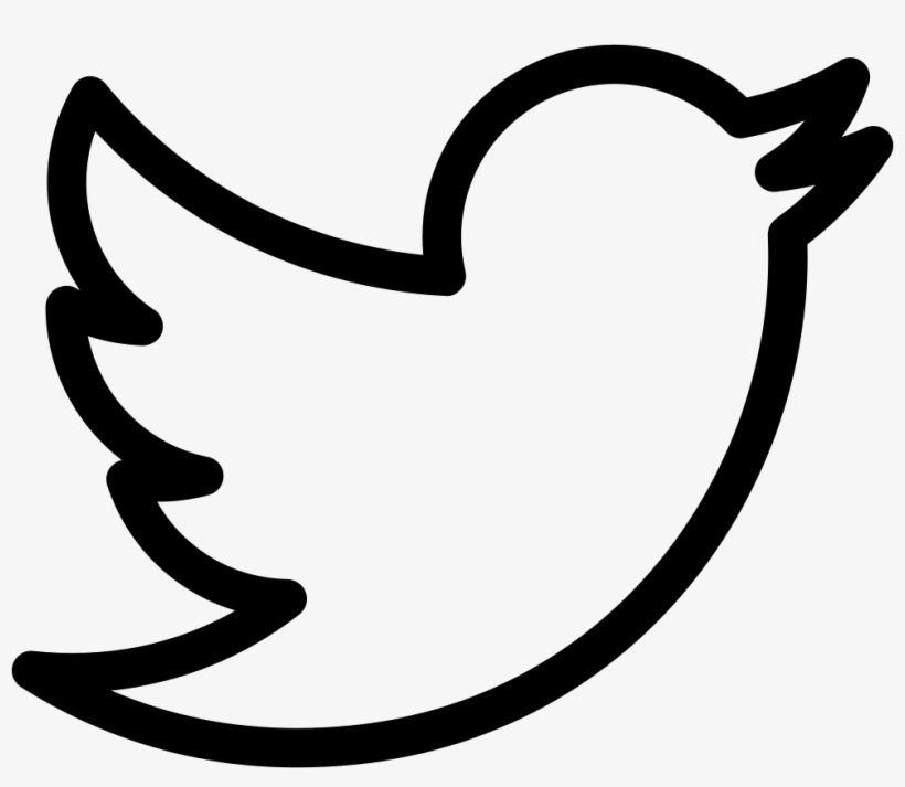 Twitter Logo Outline - Transparent Twitter Logo White - Free ...