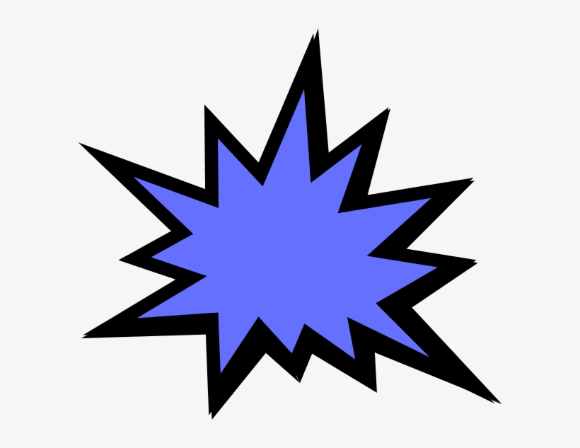 Blue Explosion Clip Art