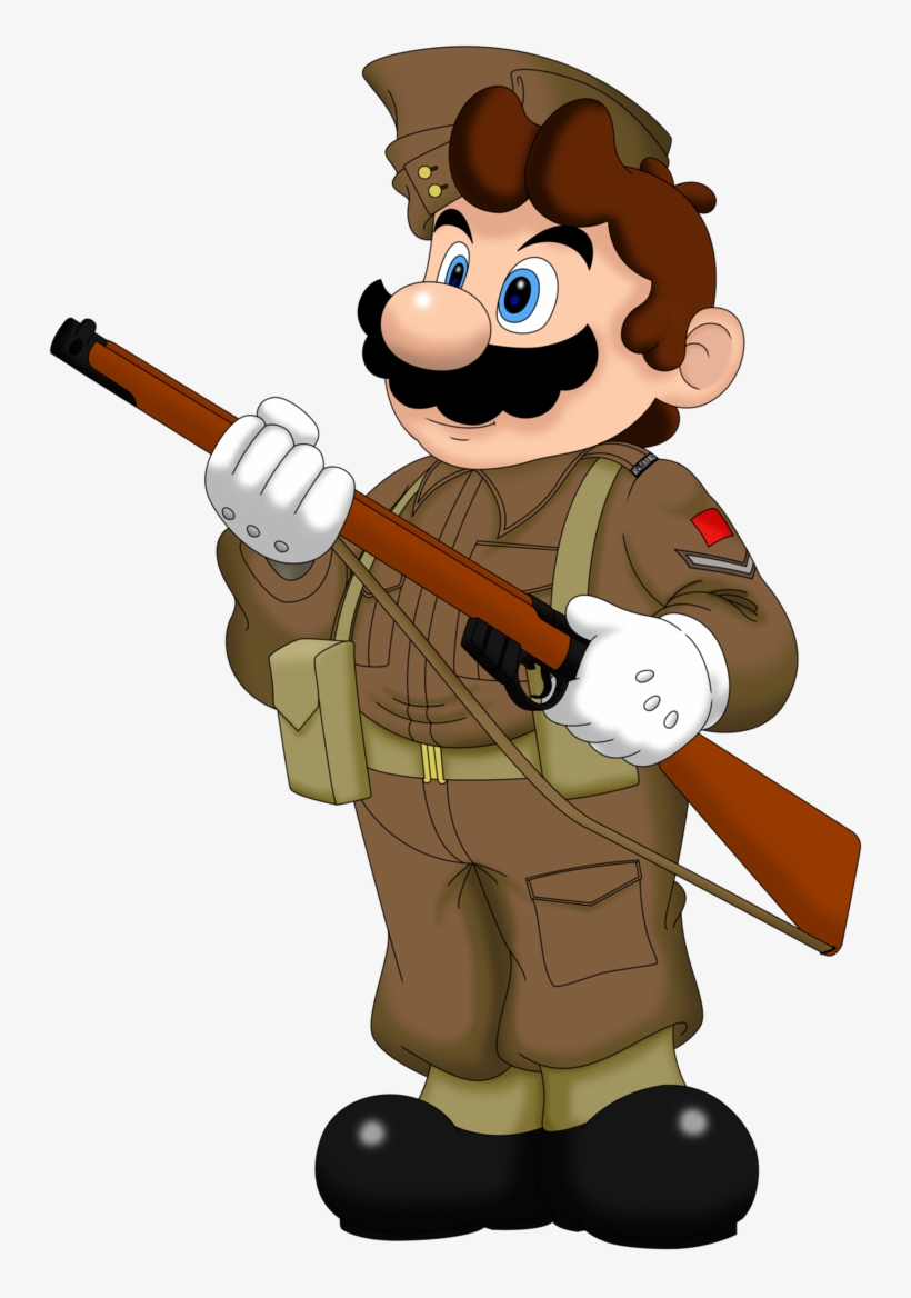 World War Ii Mario By Lyndonpatrick - Princess Peach - Free Transparent ...