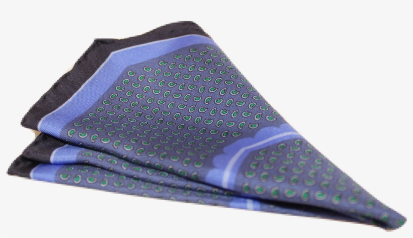 Blue And Green Pocket Square- Teardrop Pattern - Free Transparent PNG ...