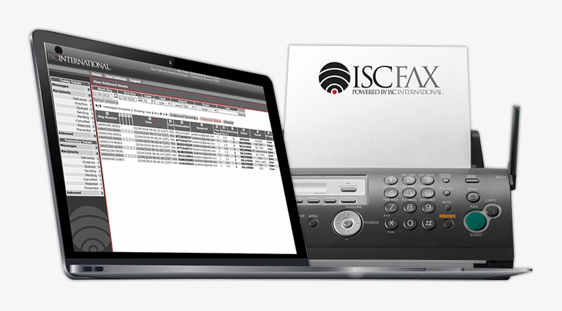 Isc Fax Laptop And Fax Machine - Free Transparent PNG Download - PNGkey