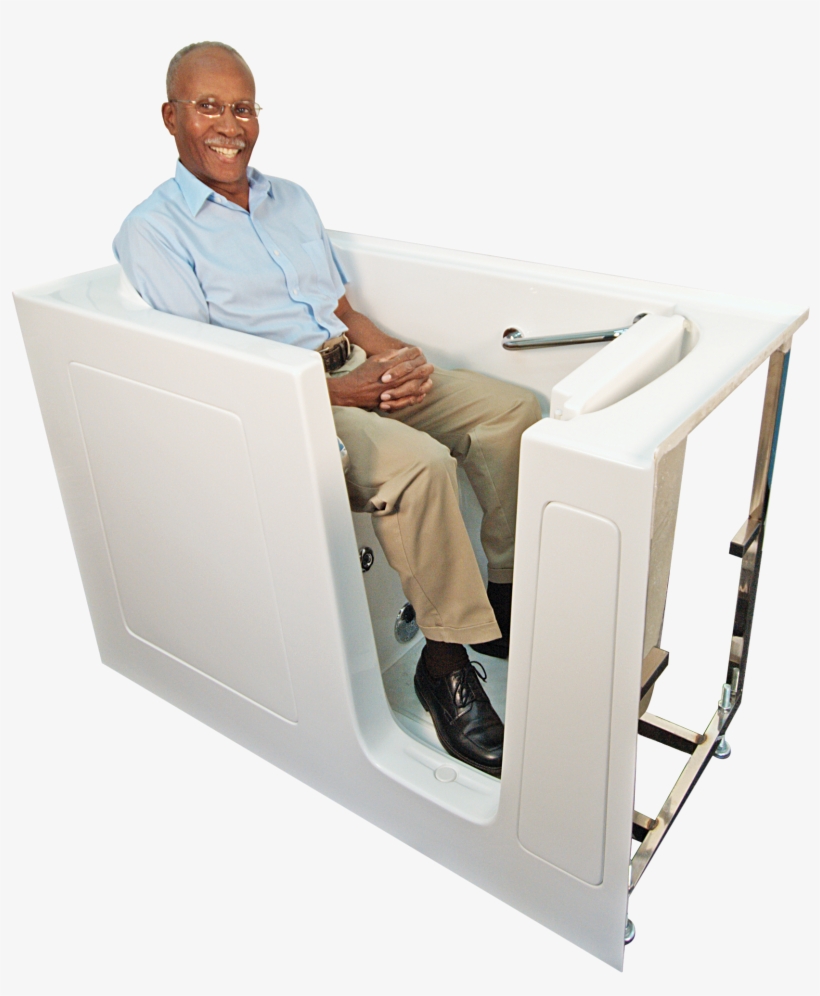 Bliss Walk-in Bathtub Model B2651 With Bather - Free Transparent PNG ...