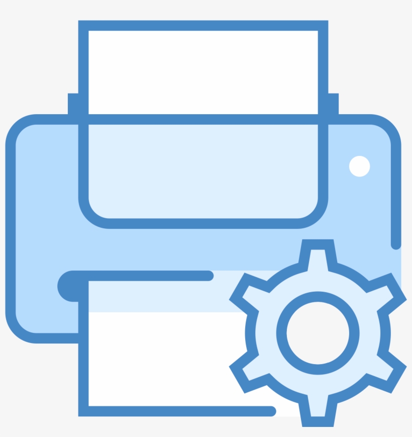 The Icon For Printer Maintenance Is A Large Horizontal - Free ...