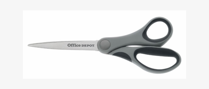 Office Depot Scissors, 26cm, Black - Free Transparent PNG Download - PNGkey