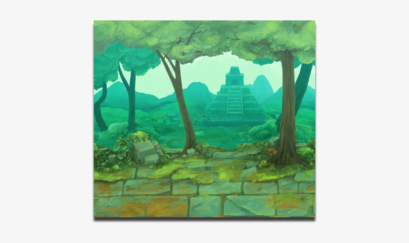 Platform Level Art - Mayan Temple 2d Background - Free Transparent PNG ...