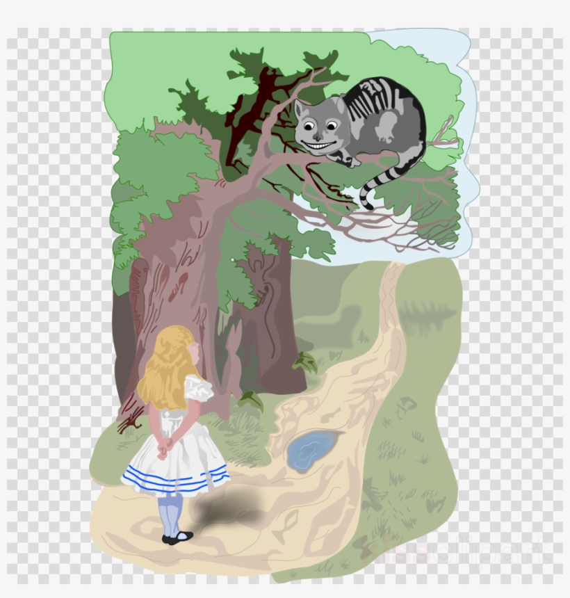Alice And Cheshire Cat Png Clipart Cheshire Cat Alice's - Free ...