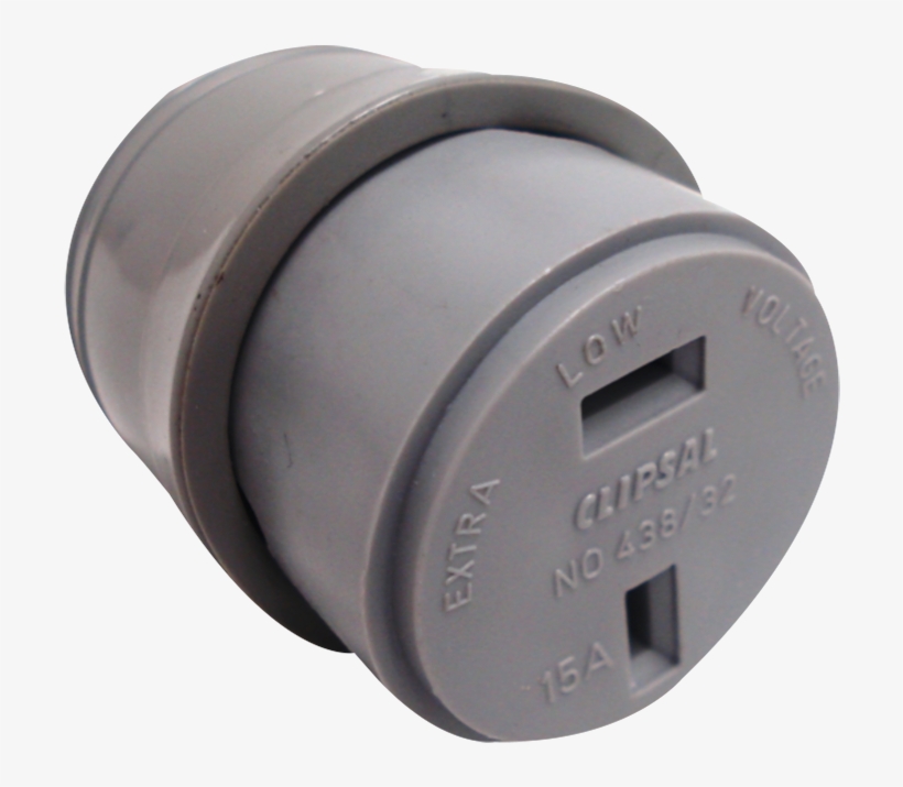 Clipsal 438/32 Fixed Polarity Cord Socket Grey - Free Transparent PNG ...
