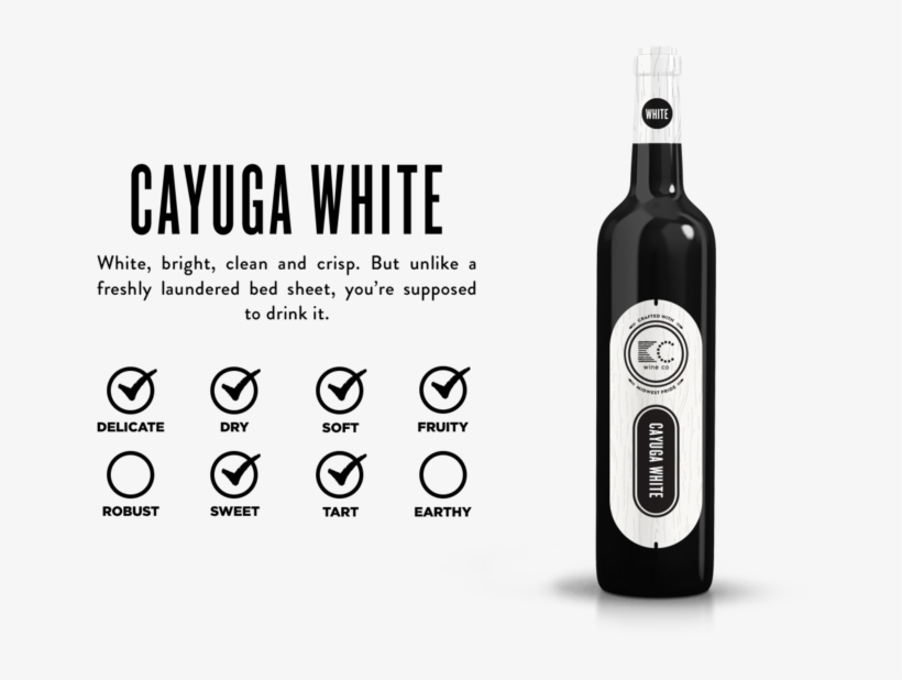 Kcwineco Cayuga White - Glass Bottle - Free Transparent PNG Download ...
