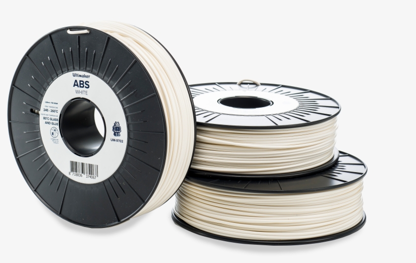 Ultimaker Abs White - 3d Printing Filament - Free Transparent PNG ...