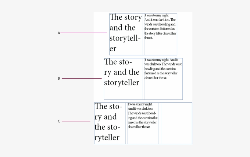 Flexible Width Columns - Text Frame Indesign - Free Transparent PNG ...