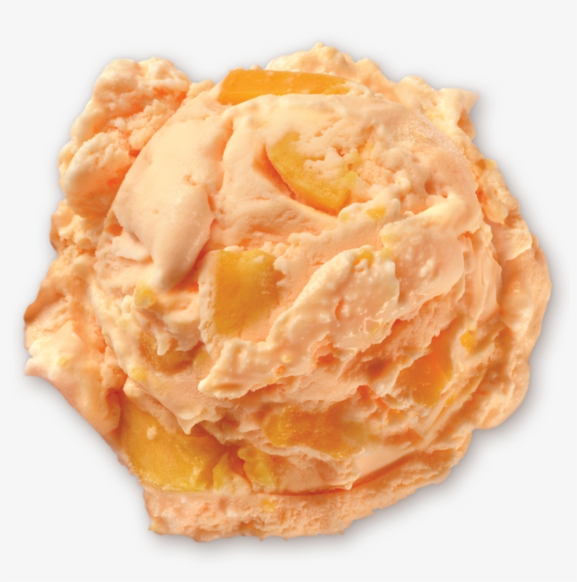Homemade Brand Peaches & Peaches Ice Cream Scoop - Peach Ice Cream ...