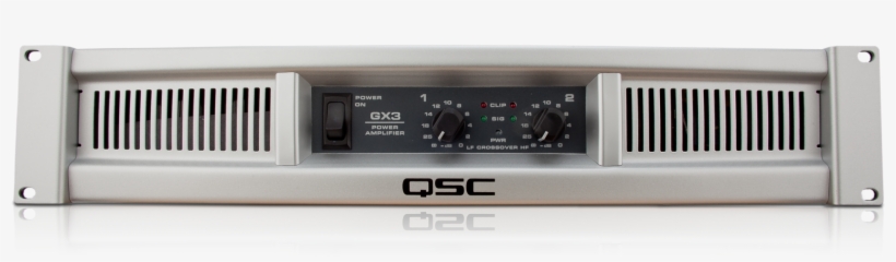 Qsc Gx3 300 Watt 8 Ohm Power Amplifier - Free Transparent PNG Download ...