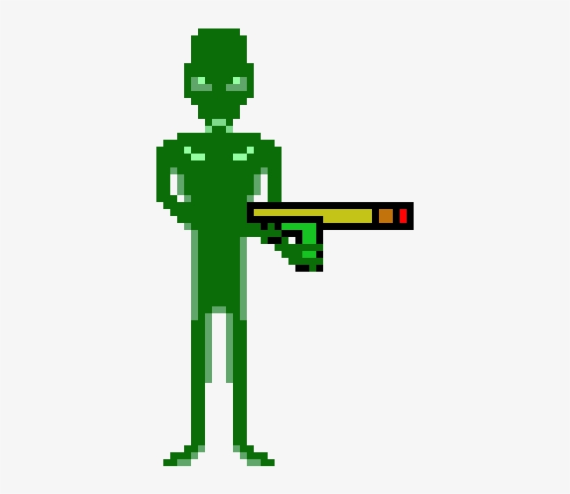 8bit Alien - Free Transparent PNG Download - PNGkey