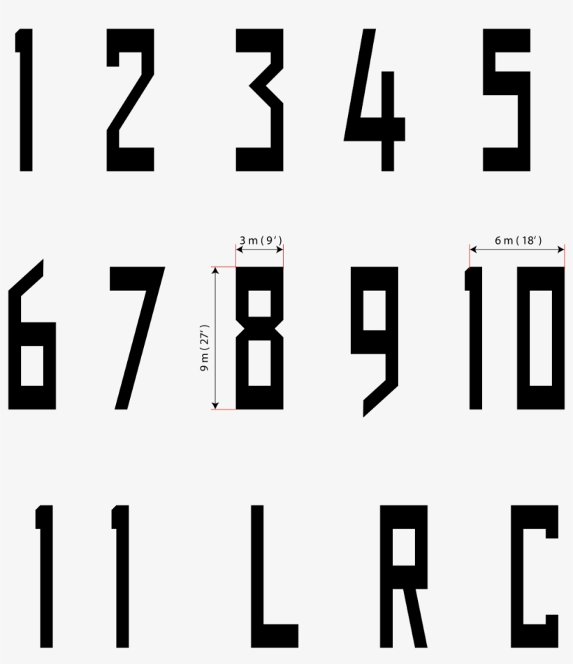 Official Runway Marking Font With Sizes By Lezfraniak - Free ...