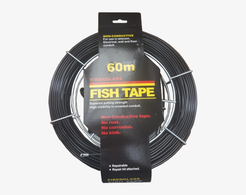 Fiberglass Fish Tape With Rotatable Metal Rack - Free Transparent PNG ...