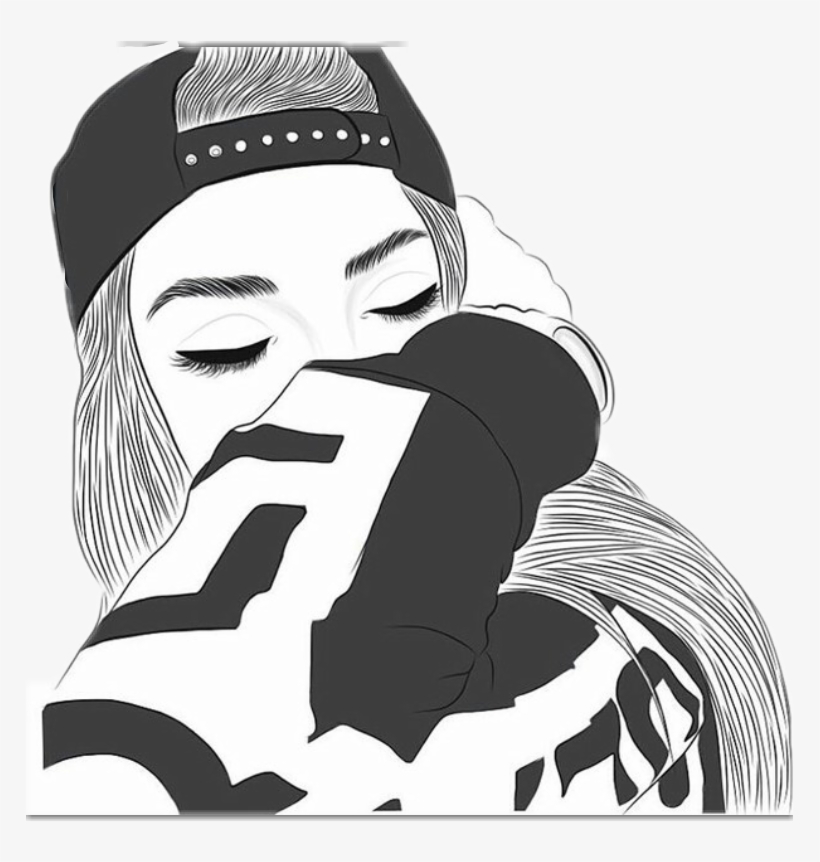 Tumblr Girl Drawing Popular - Free Transparent PNG Download - PNGkey