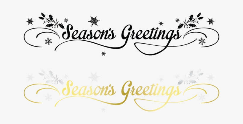 Seasons Greetings Png - Free Transparent PNG Download - PNGkey