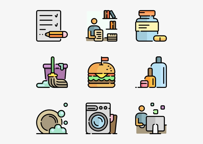 Daily Routine Objects & Actions - Free Transparent PNG Download - PNGkey