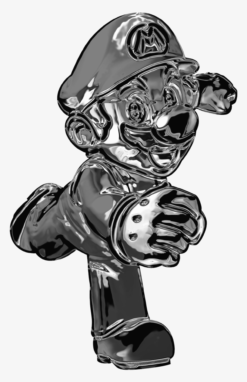 Metal Mario - Super Mario Metal Mario - Free Transparent PNG Download ...