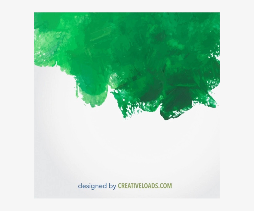 Watercolor Vector Png Background Image - Green Water Paint Png - Free ...