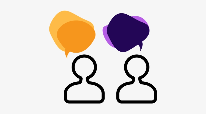 Engaging Family Members, Friends, And Others - Two People Talking Png ...