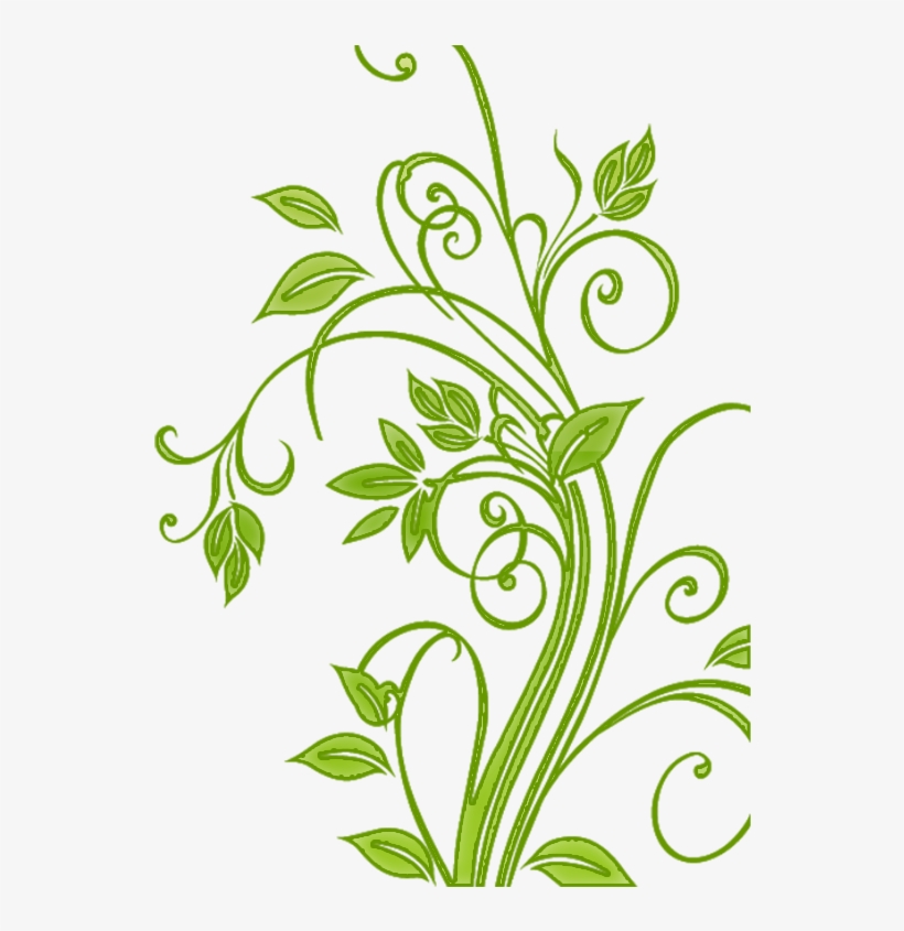 Classy Design Swirls Clipart - Leaf Flower Vector Png - Free ...