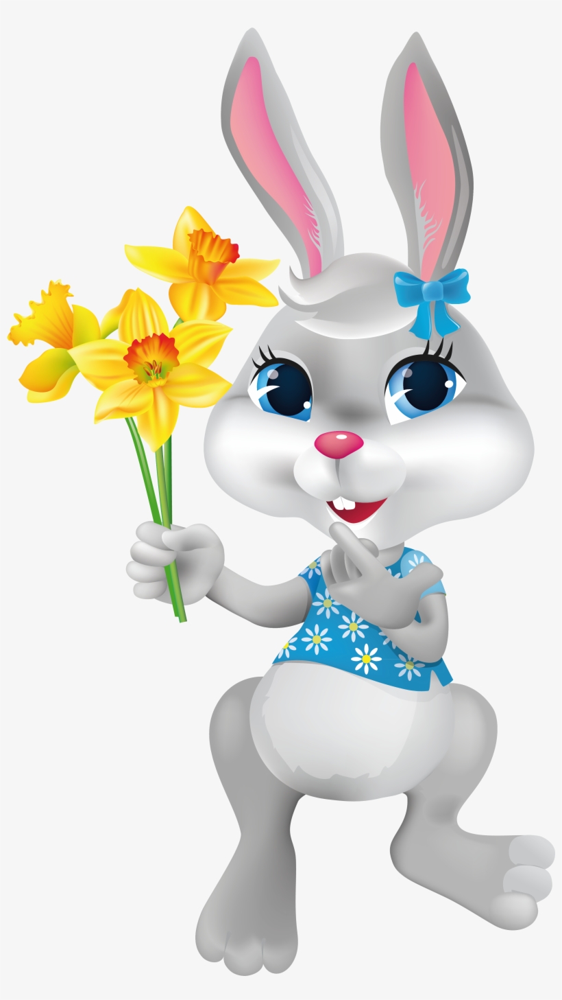 Easter Bunny Transparent - Happy Easter Crafts Clipart - Free ...