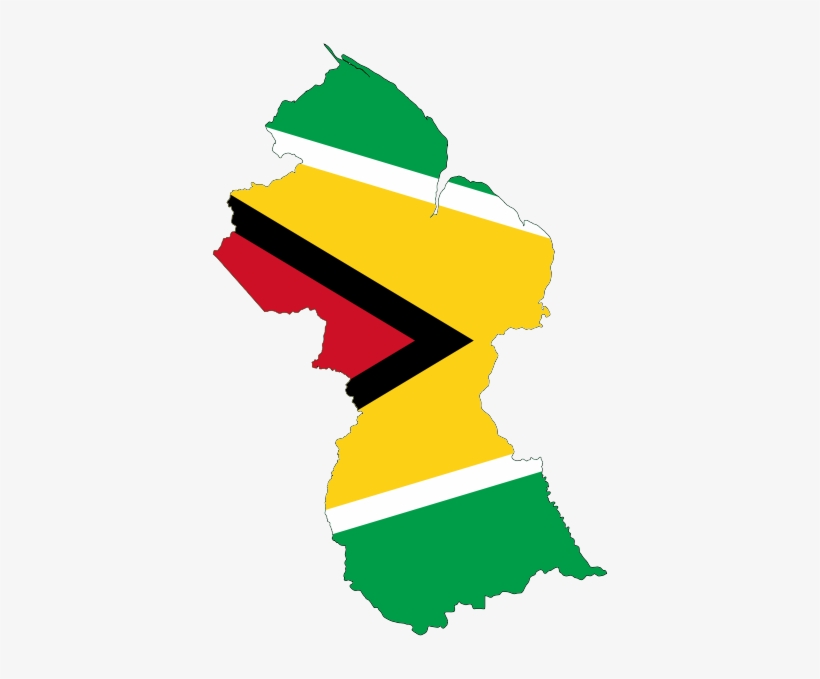 Flag-map Of Guyana - Guyana Png - Free Transparent PNG Download - PNGkey