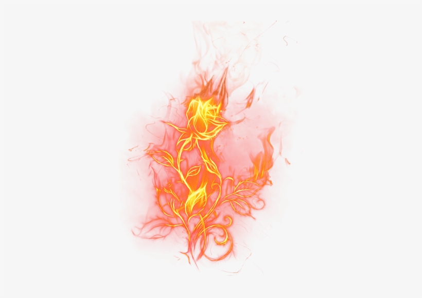 Art Of Fire - Fire Rose Png - Free Transparent PNG Download - PNGkey