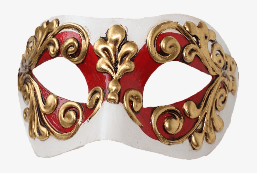 Colombina Gold Italian Mask - Masquerade Ball - Free Transparent PNG ...