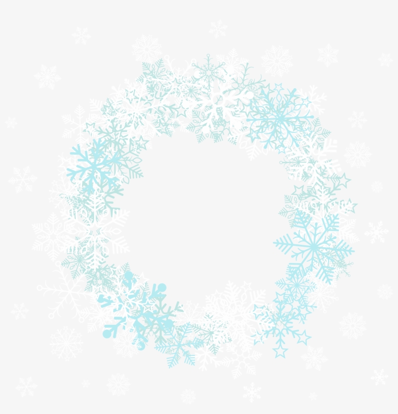 Snowflakes Border Frame Transparent Png Image, Is Available - Free ...