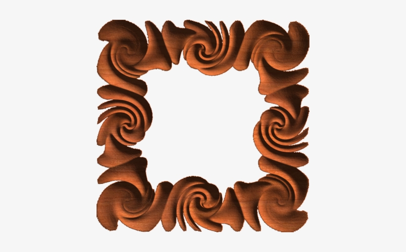 Swirl Wave Frame Or Border 004 A - Neoclassicism - Free Transparent PNG ...