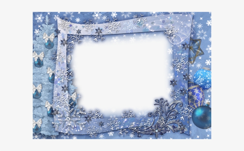 Free Blue Christmas Borders