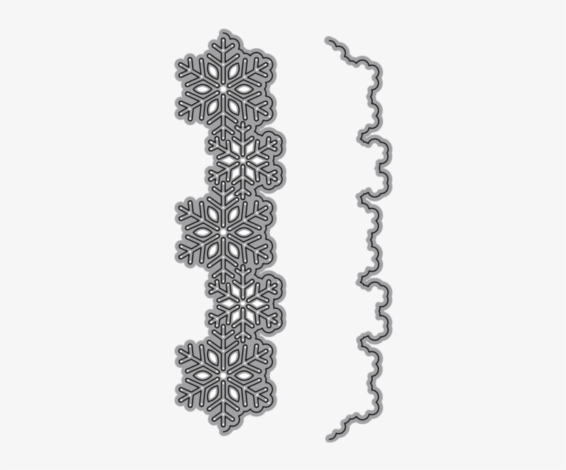 Snowflake Border - Cross - Free Transparent PNG Download - PNGkey