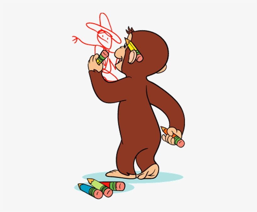 Curious George Cartoon Monkey Images On A Transparent - Jorge El ...