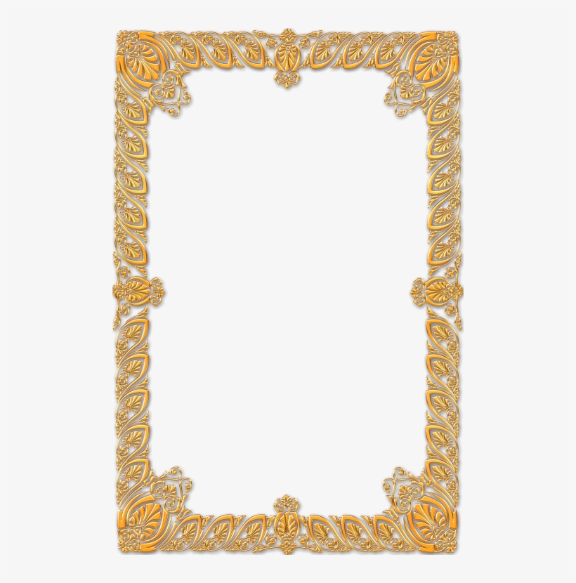 Elegant Gold Border Png - Free Transparent PNG Download - PNGkey