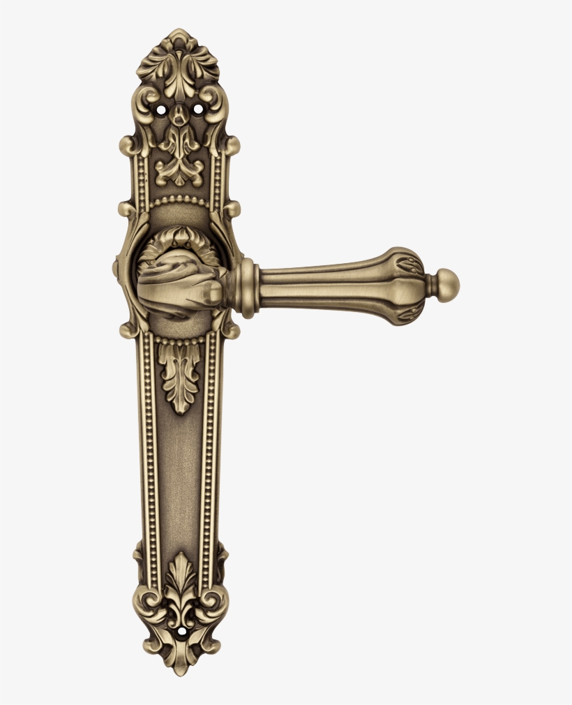 Door Handle On Plate - Free Transparent PNG Download - PNGkey