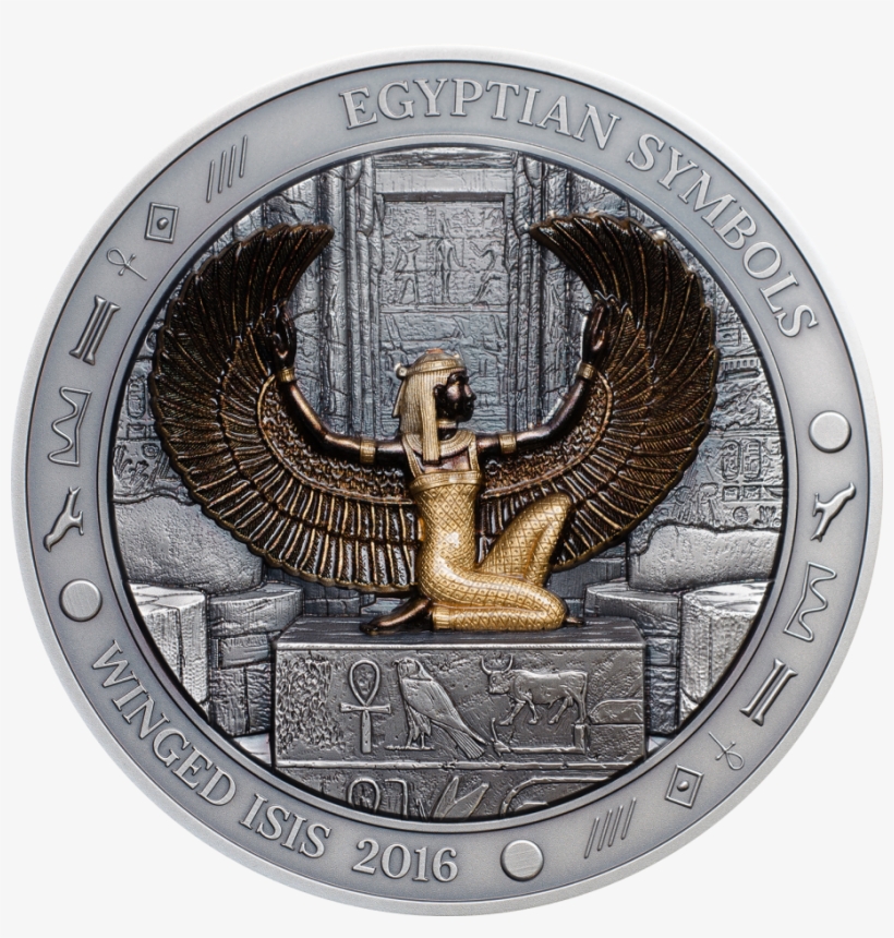 Winged Isis Egyptian Symbols - Free Transparent PNG Download - PNGkey