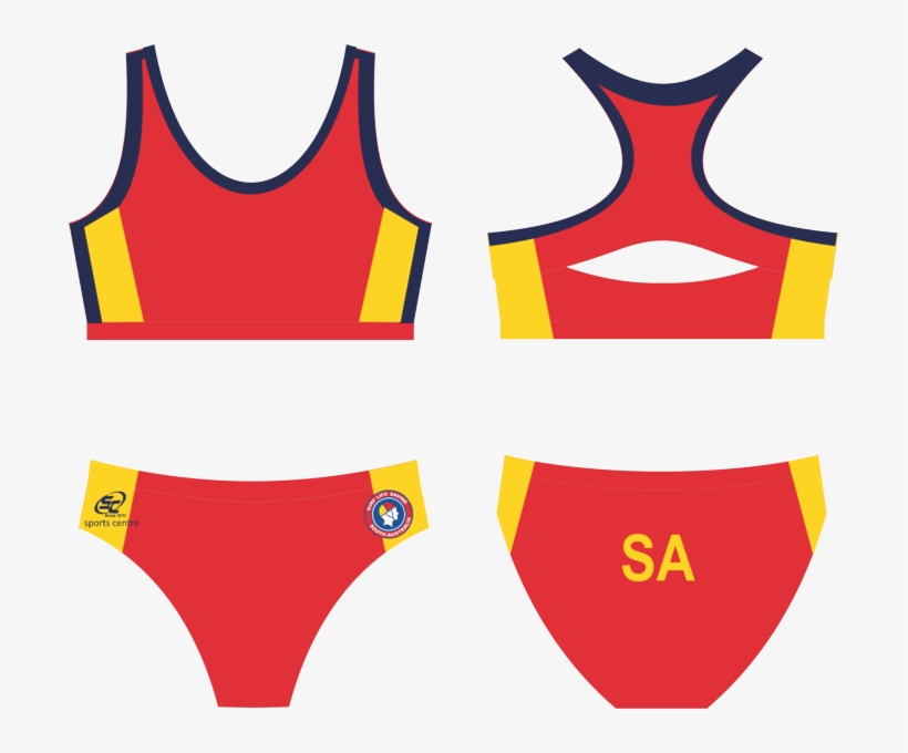 Sublimated Women's 2 Piece Bathers - Free Transparent PNG Download - PNGkey