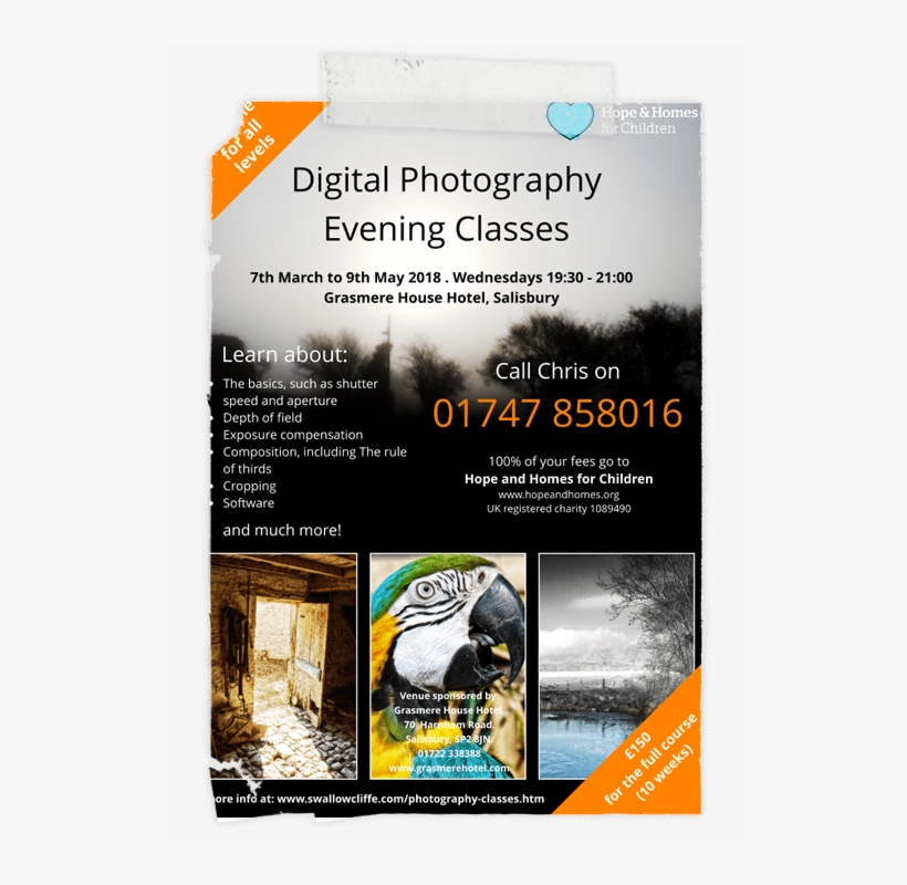 Poster Design For A Photography Class - Free Transparent PNG Download ...
