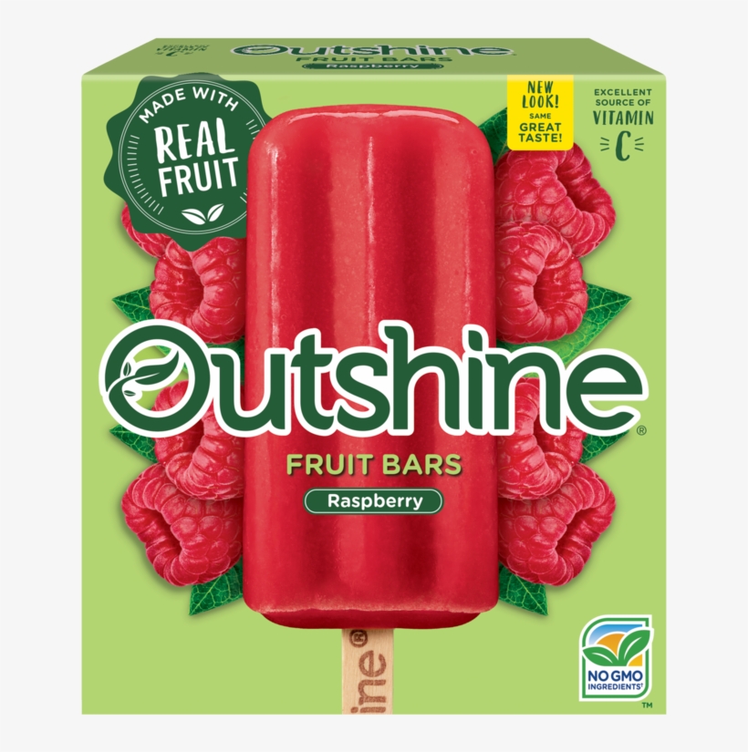 Outshine Raspberry Fruit Bars - Outshine Raspberry - Free Transparent ...