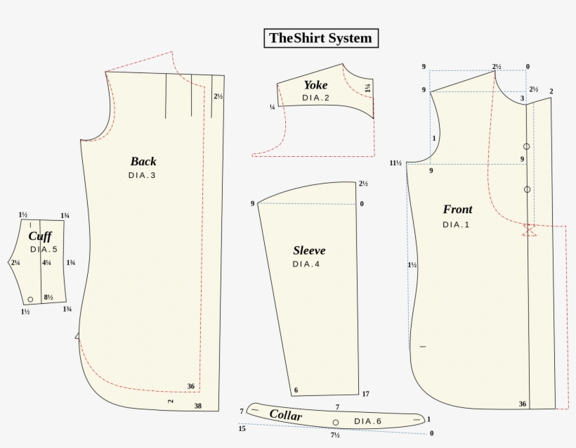 Open - Sewing Pattern For Shirt - Free Transparent PNG Download - PNGkey