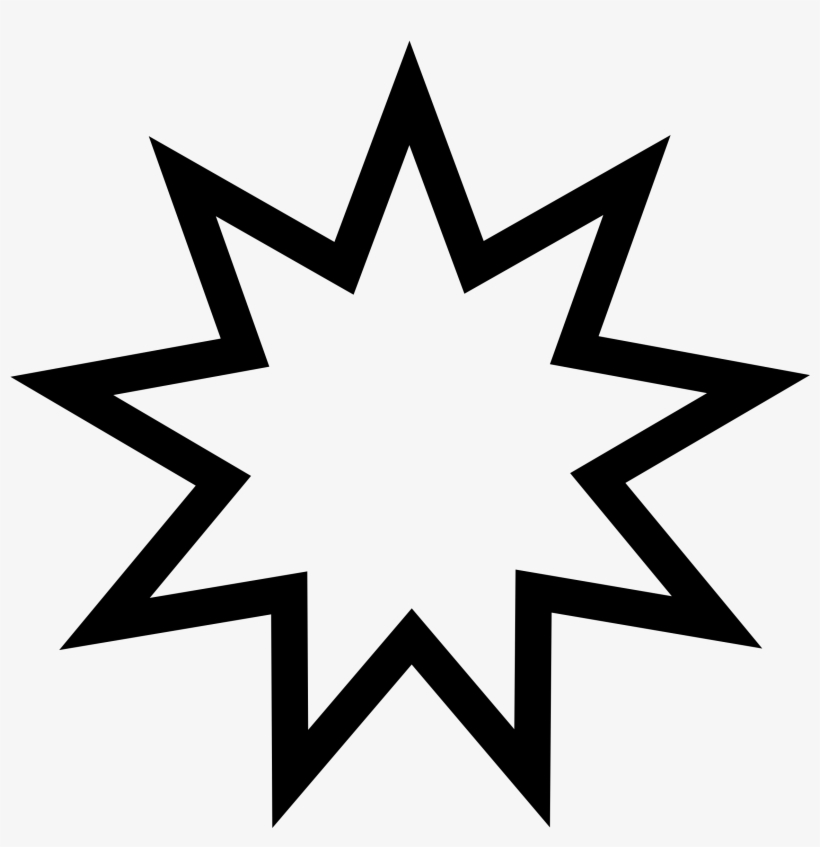 This Free Icons Png Design Of Baha'i Nine Pointed Star - Free ...